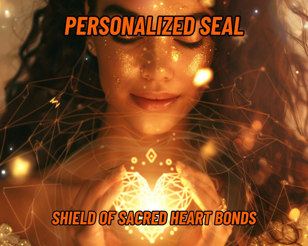 Shield of Sacred Heart Bonds | Custom Love & Friendship Protection Art ...