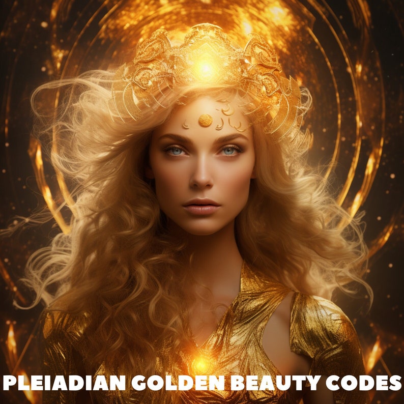 Pleiadian Golden Beauty Codes Vibrational Skincare Elixir - Etsy