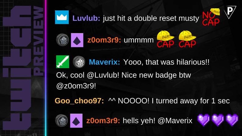 Animated Emotes for Twitch, Discord Emote, Alpha Cap Style, 'cap' & 'no ...