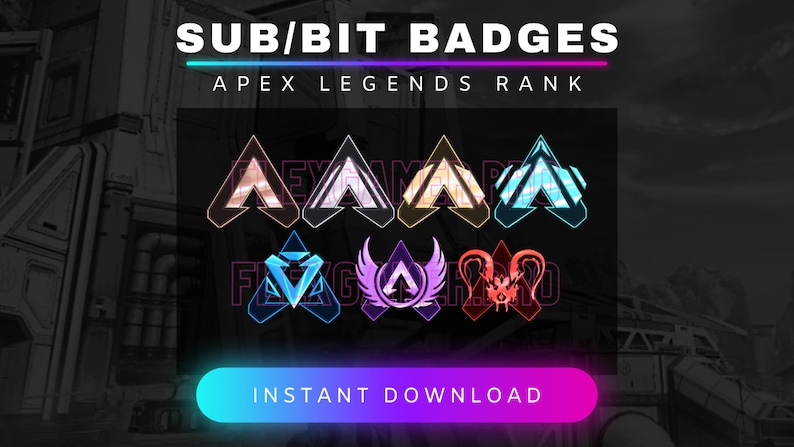 Twitch Apex Legends Rank Sub / Bit Badges - Etsy