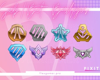 Twitch Bit Badges - Etsy