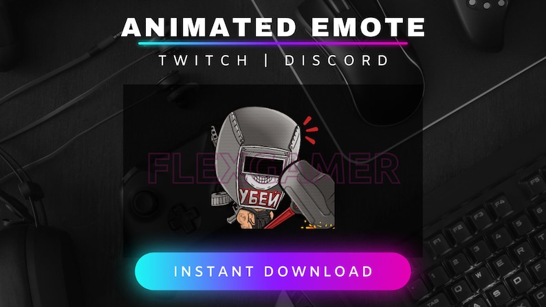 Animated Twitch Emote, Mad Tagilla, Discord Emote, Tarkov Style Emote ...