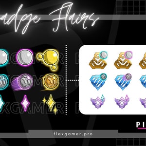 Twitch RL Ranked Bronze to SSL Sub / Bit Badges Plus Badge Flairs (3 ...