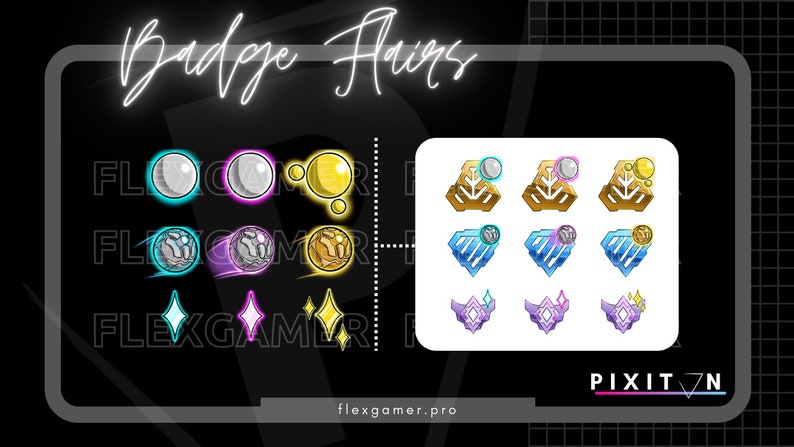 Twitch RL Ranked Bronze to SSL Sub / Bit Badges Plus Badge Flairs (3 ...
