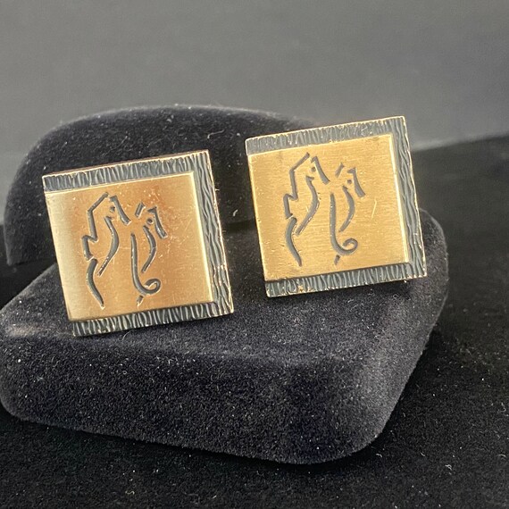 1970's Rare SWANK Vintage Coastal Men's Goldtone Seah… - Gem