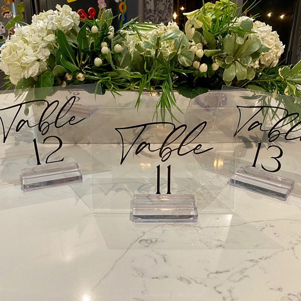 Rose Gold Acrylic Table Numbers - Etsy