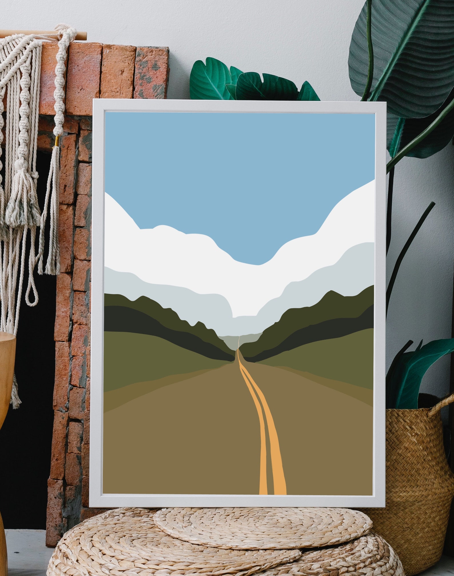Country Road Printable Road Landscape Wall Art Road Digital - Etsy