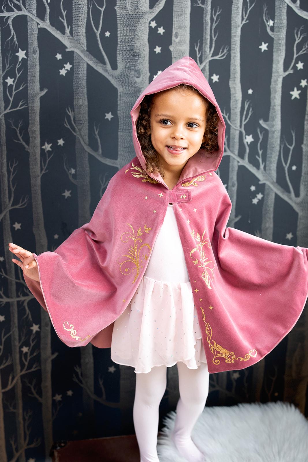 The Dusky Rose Princess Cape, Children’s Fancy Dress, Pink Cloak ...