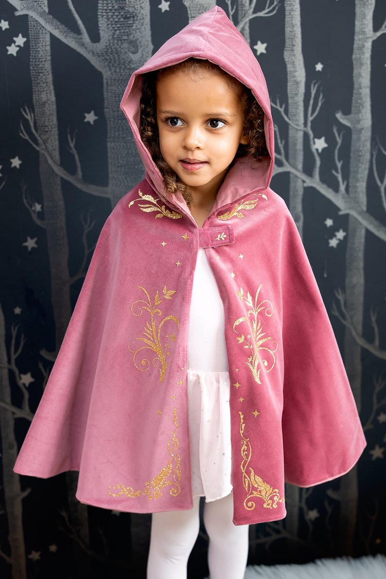 The Dusky Rose Princess Cape, Children’s Fancy Dress, Pink Cloak ...