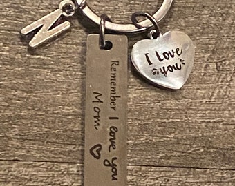 I Love You Mom Keychain | Etsy