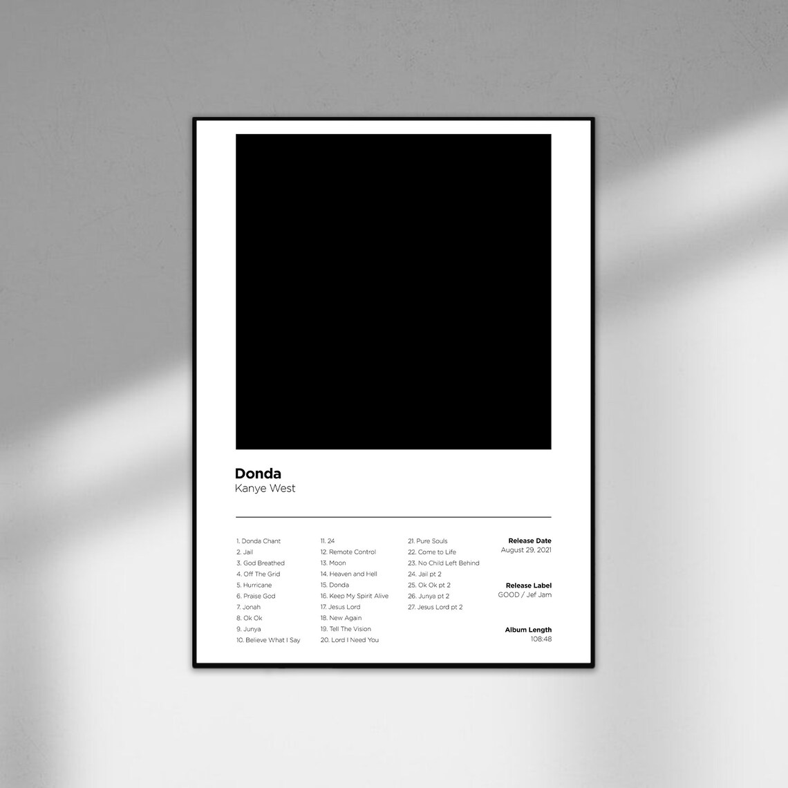 Kanye West 'donda' Poster - Etsy