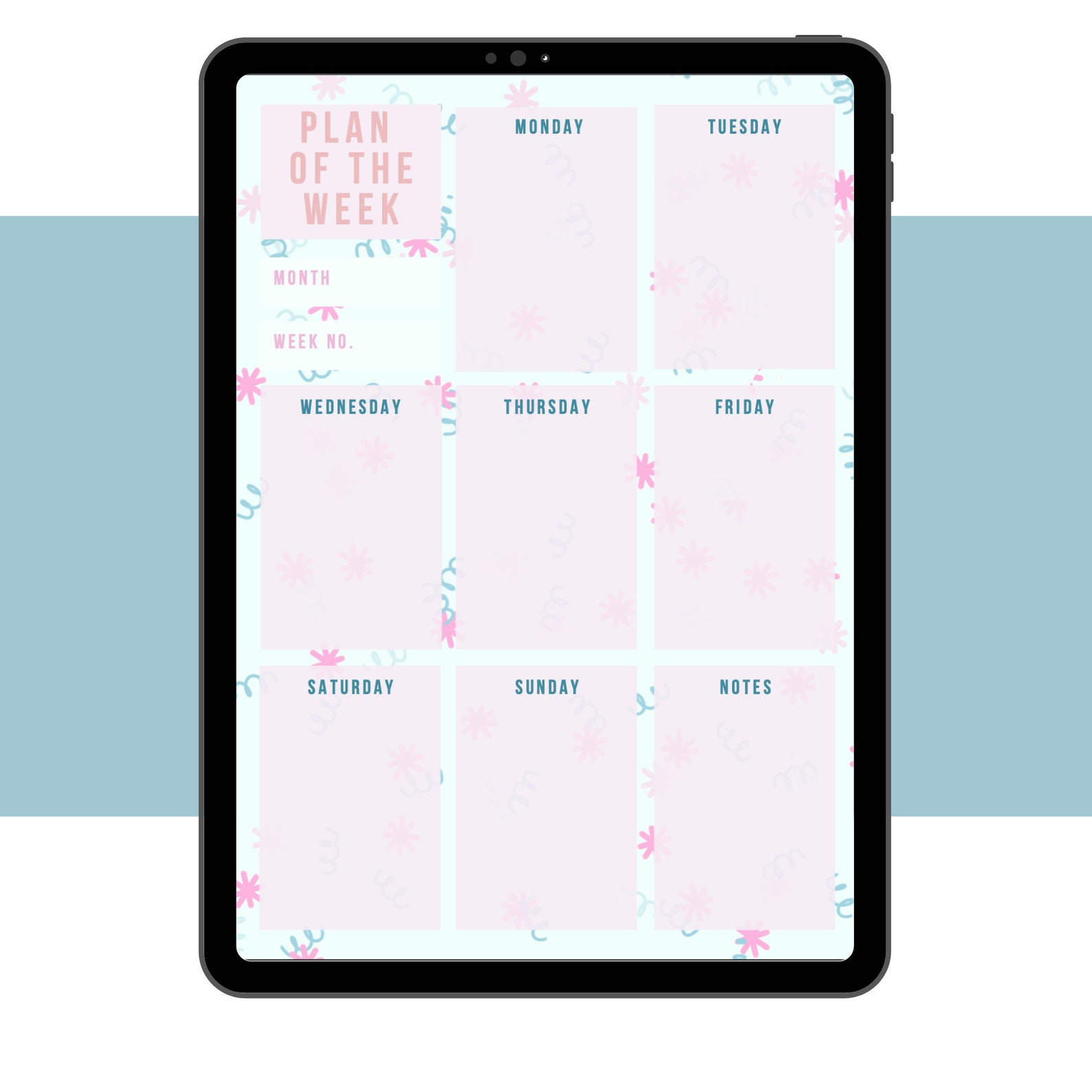 Digital Calendar Set Soft Pastel Design - Etsy