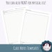 Digital Download Class Notes Template for Studying - Etsy