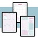 Digital Calendar Set Soft Pastel Design - Etsy