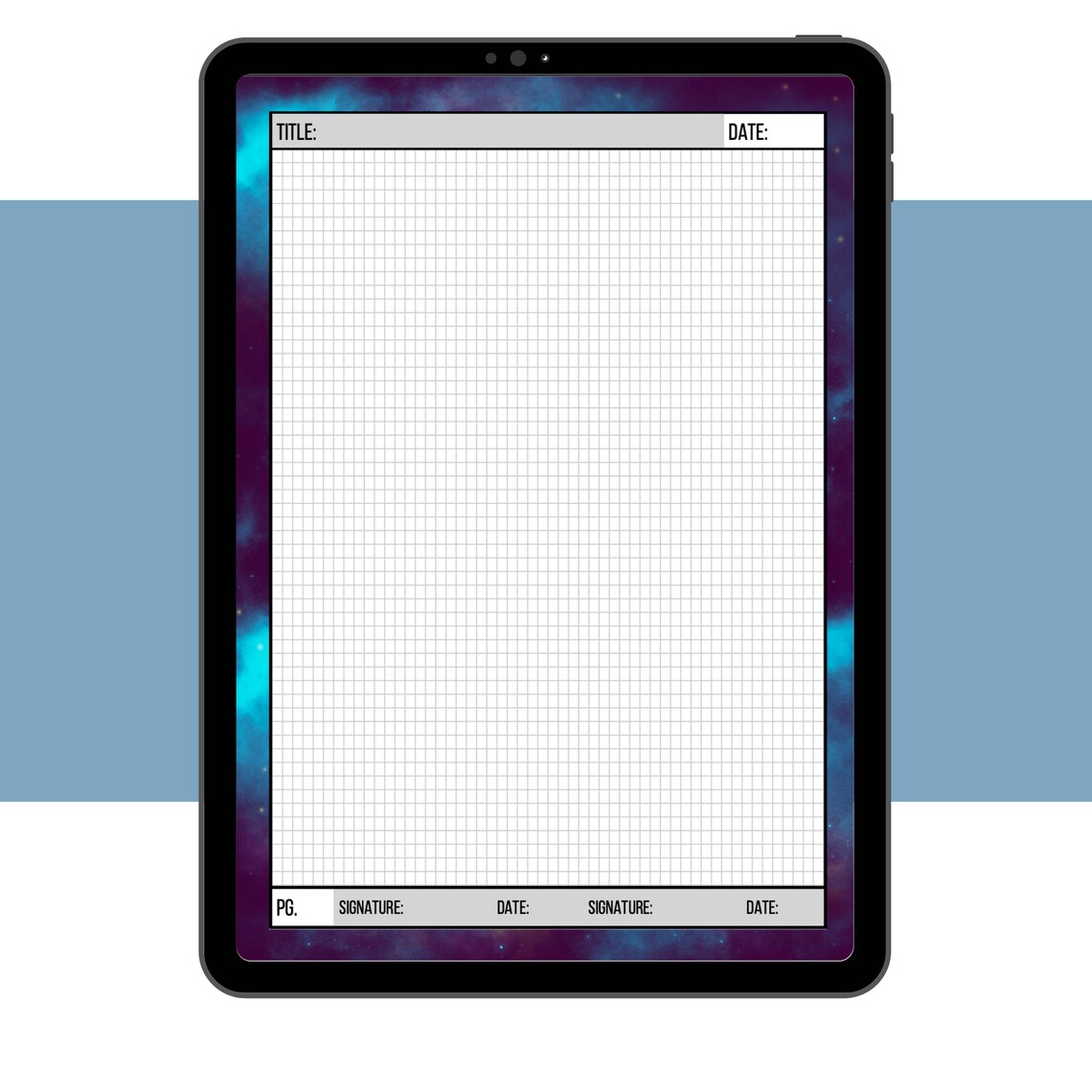 Digital Lab Notebook Space Design - Etsy