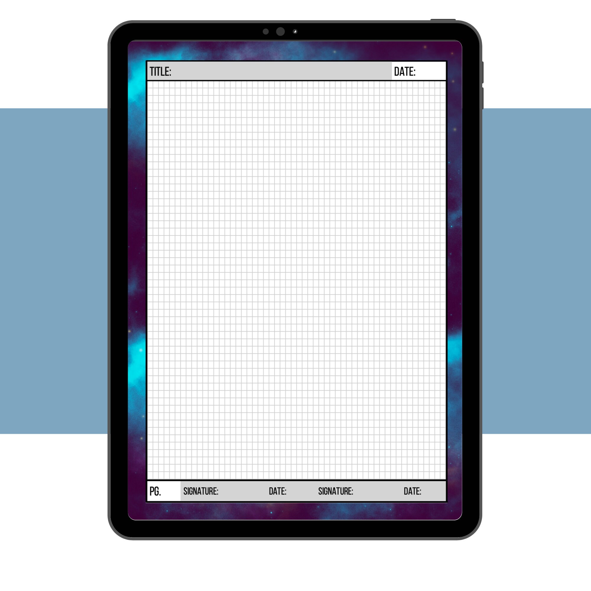 Digital Lab Notebook Space Design - Etsy