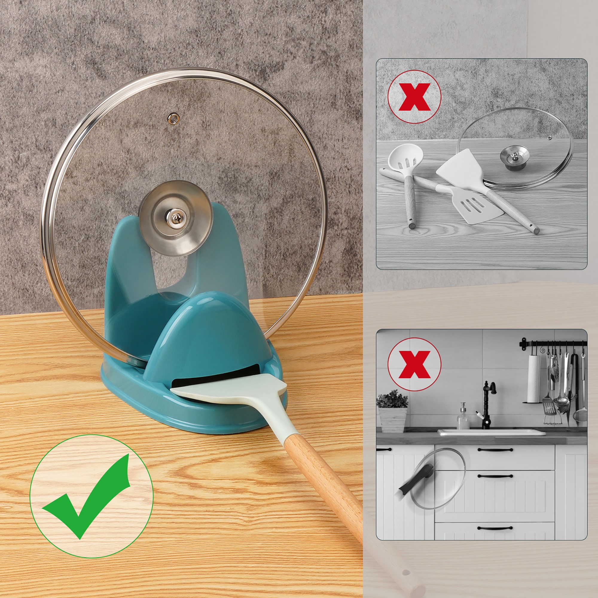 Fashion Lightweight Design Pot Lid Holder/utensils Holder/cooking ...