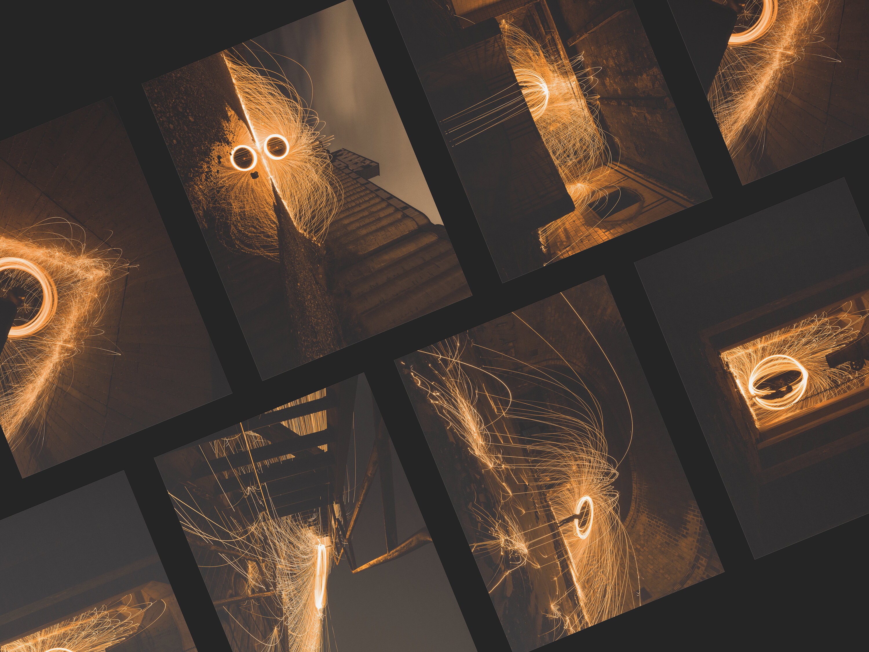 Fire & Decay Fine Art Minis - Set of 5 Photography Prints With ...