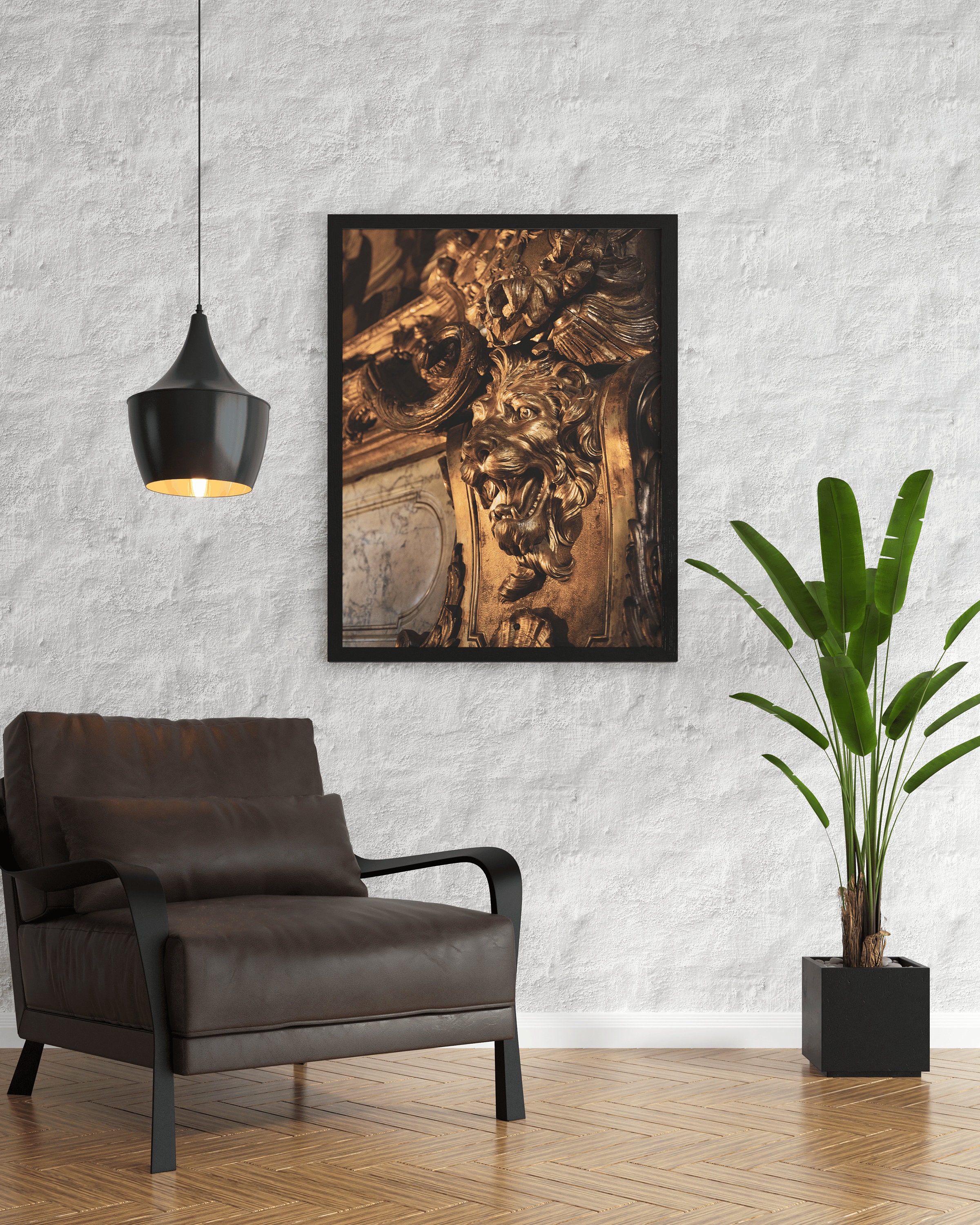 Golden Lion. Opulent French Design in the Palace of Versailles. Fine ...