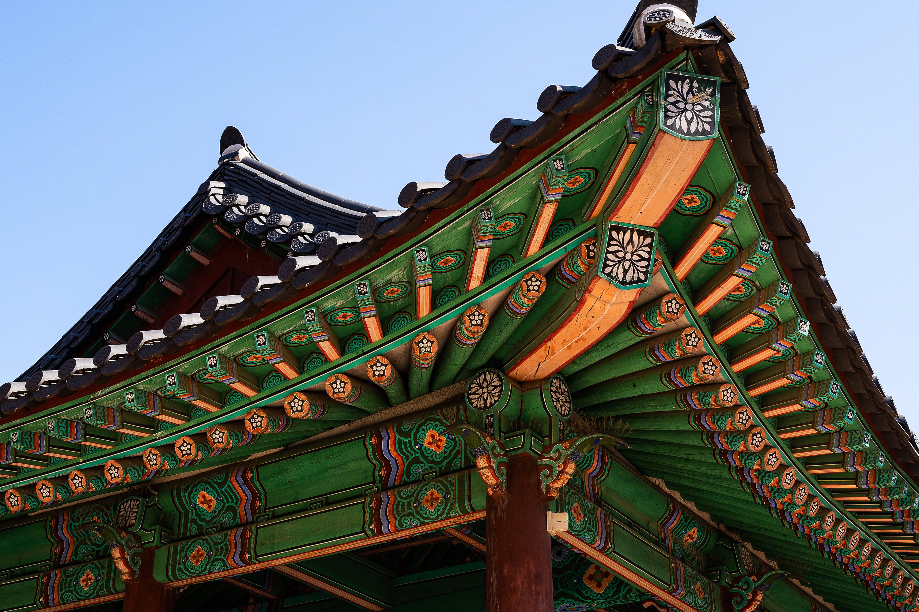 South Korean Traditional Architecture in Seoul in Autumn. - Etsy