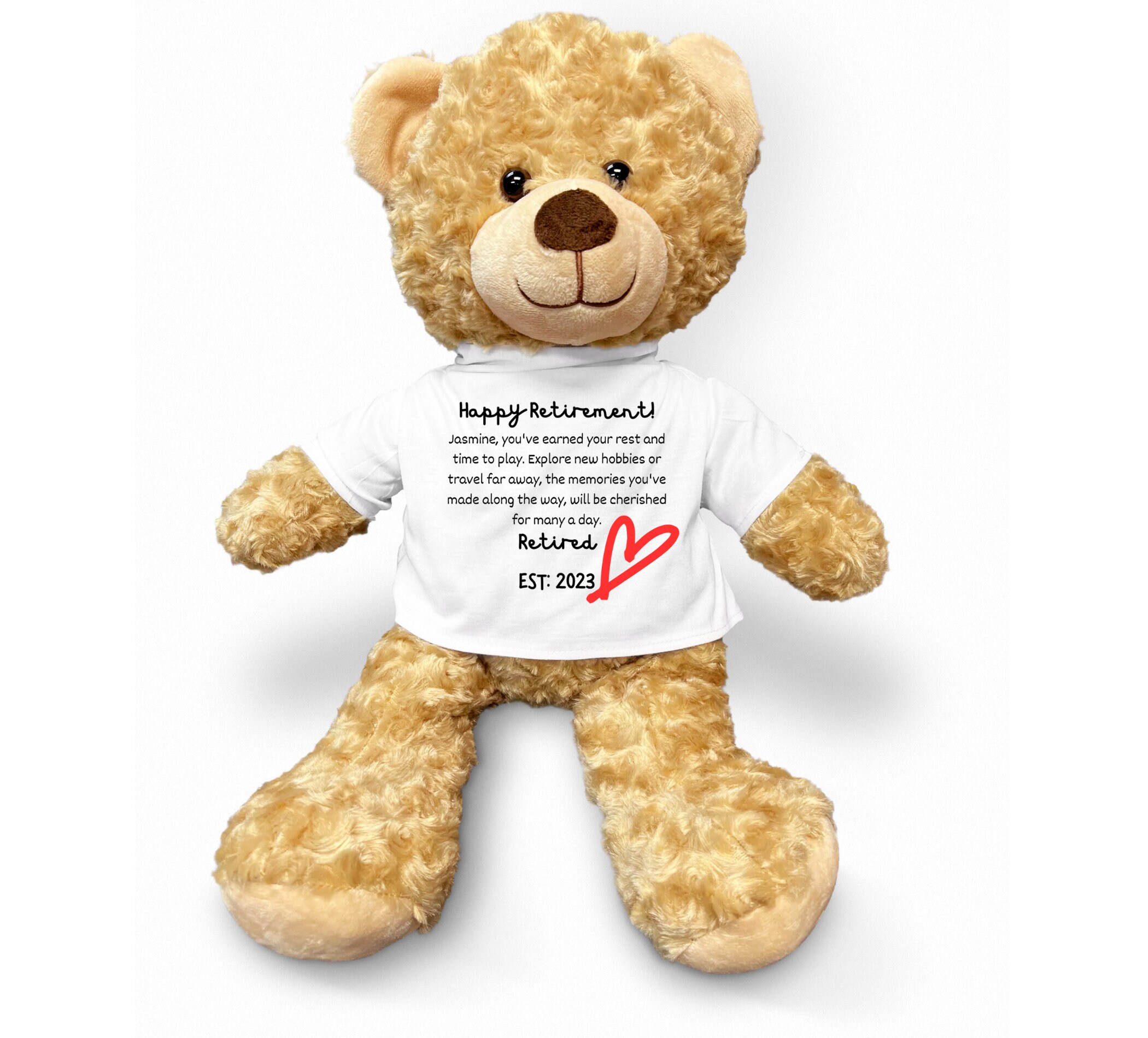 Retirement Teddy Bear Gifts, Retirement Keepsake for Wife, Coworker ...