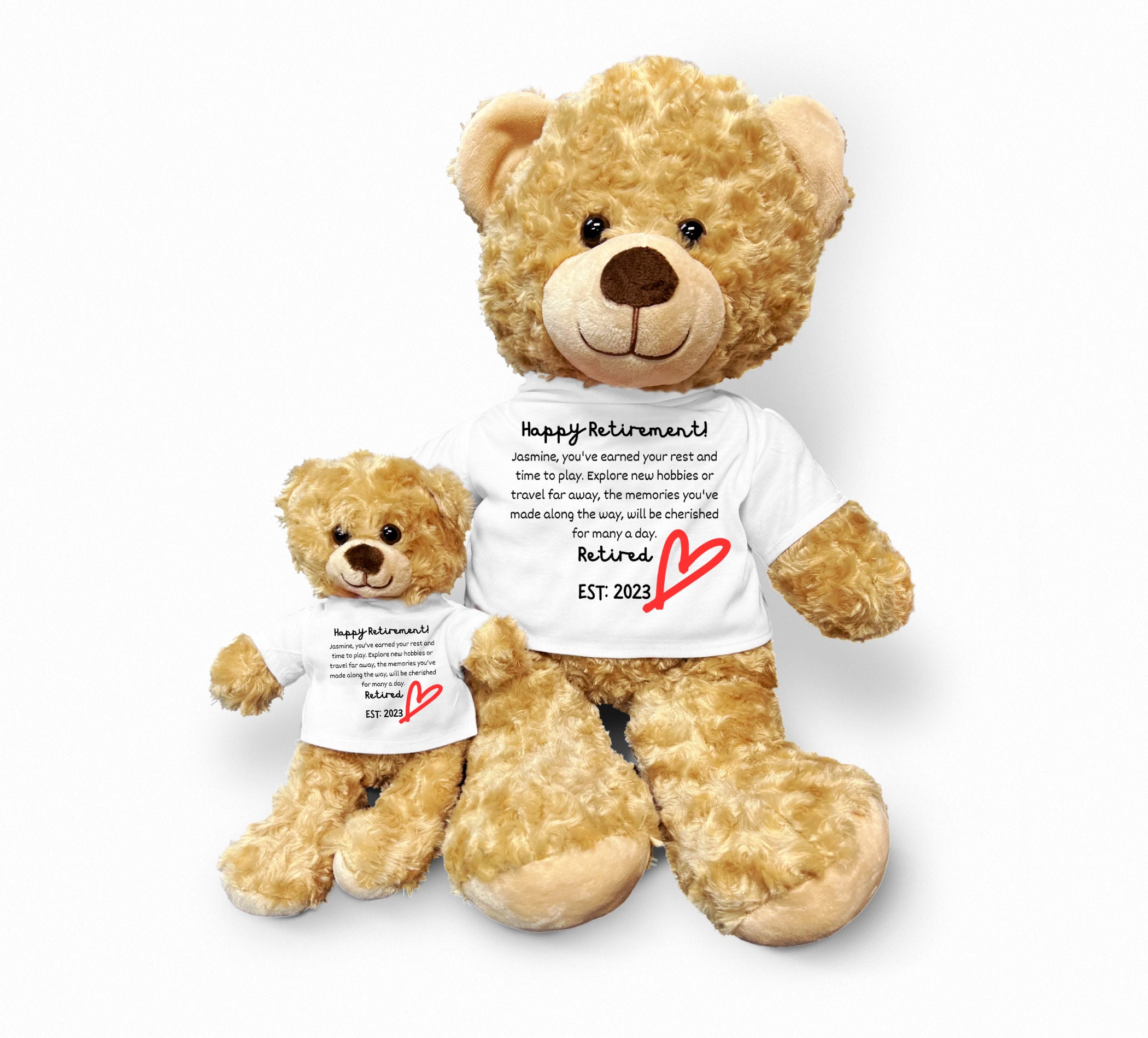 Retirement Teddy Bear Gifts, Retirement Keepsake for Wife, Coworker ...