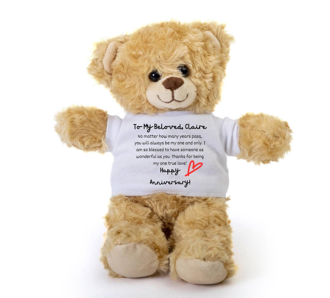 Anniversary Teddy Bear Gifts, Personalized Teddy Bear Gifts, Wedding ...