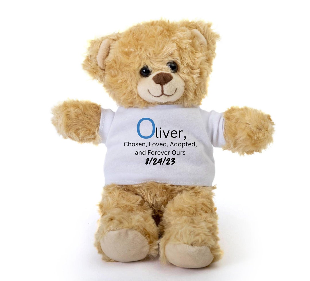 Adoption Day Teddy Bear, Boy Adoption Gifts, Girl Adoption Gift ...