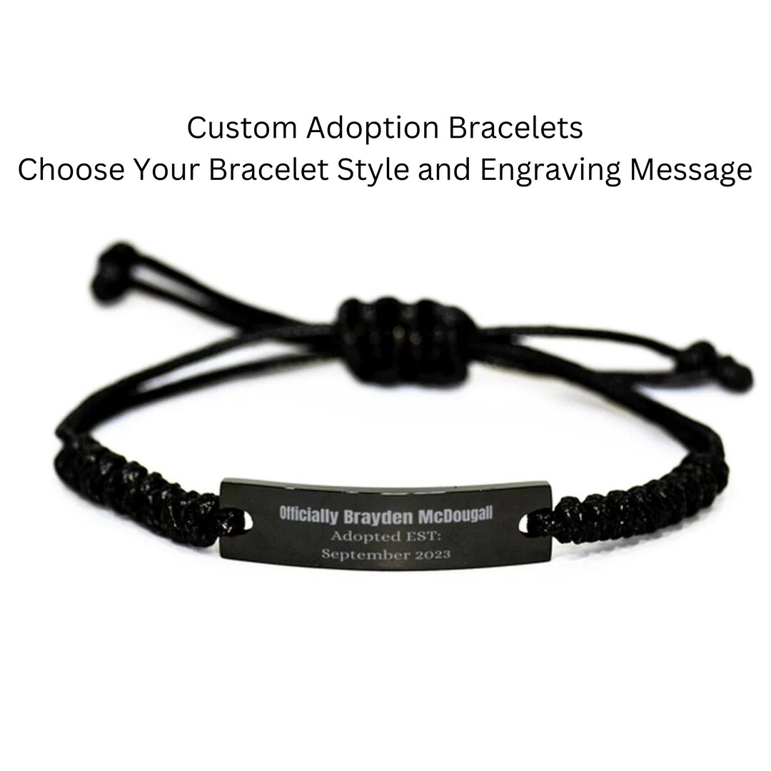 Adoption Day Bracelet, Adoption Gifts for Boys, Adoption Gifts for ...