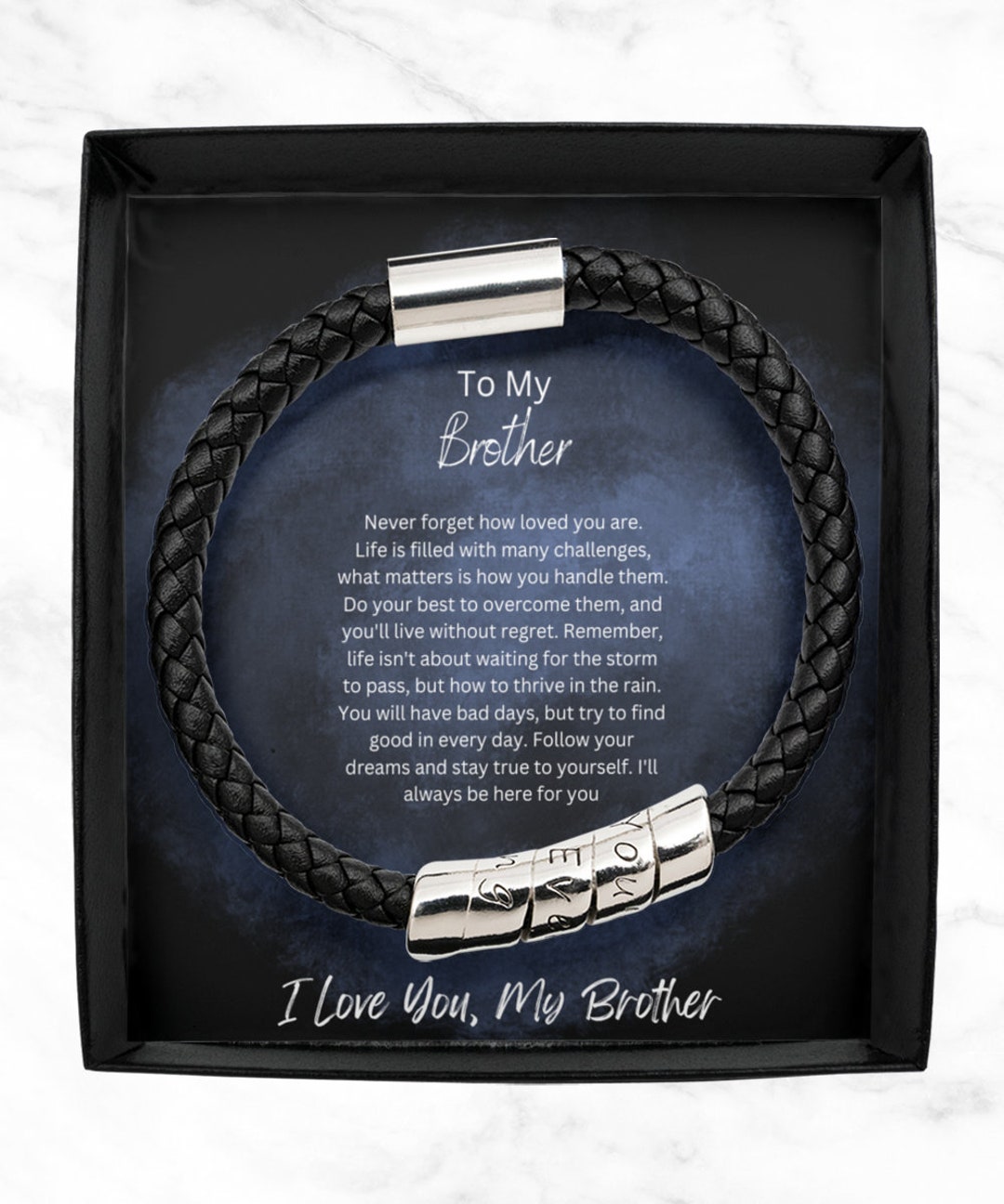To My Brother Bracelet Gift Sibling Birthday Gift Graduation - Etsy UK