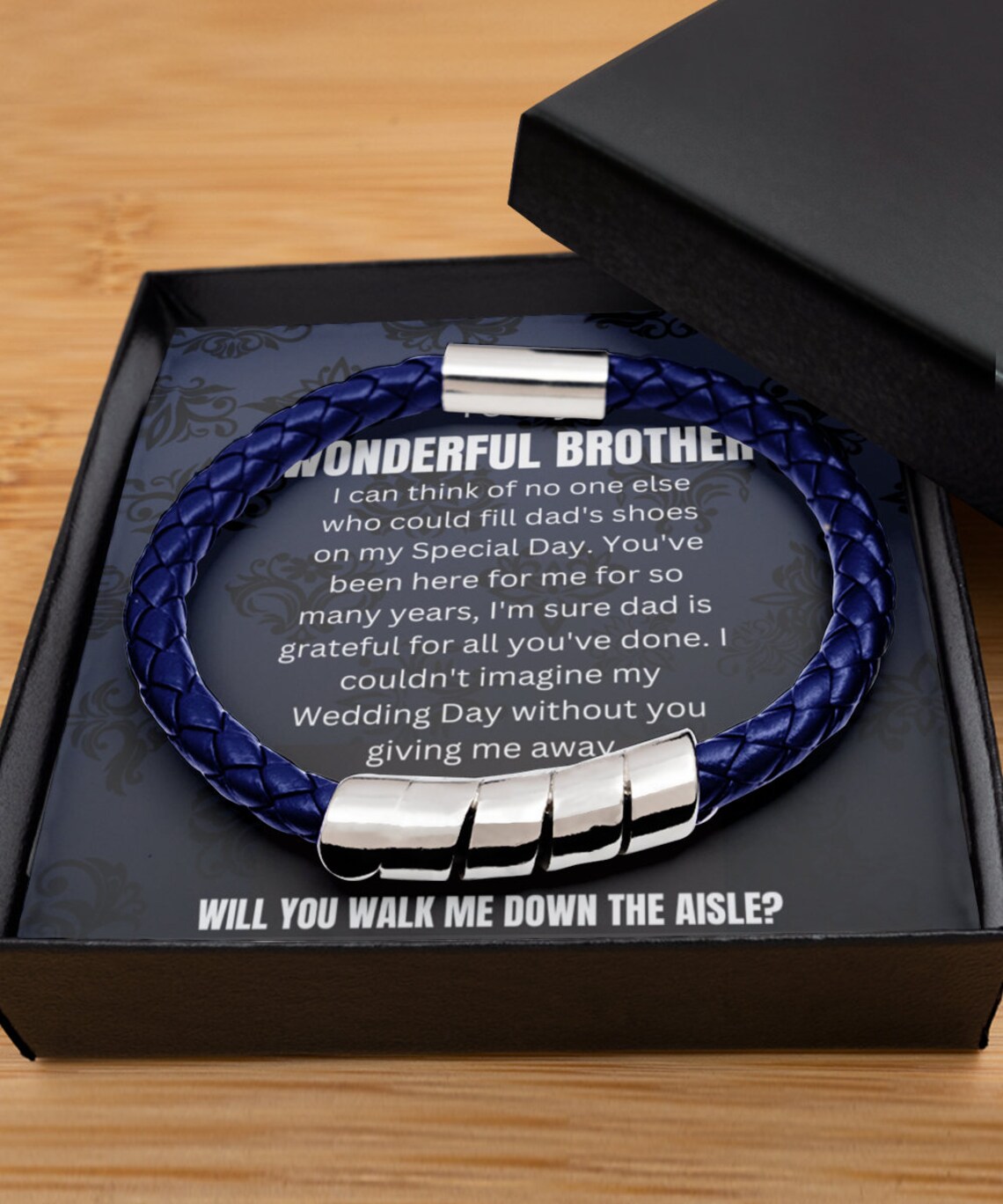 Walk Me Down the Aisle Brother, Wedding Day Gifts for Big Bro, Proposal ...