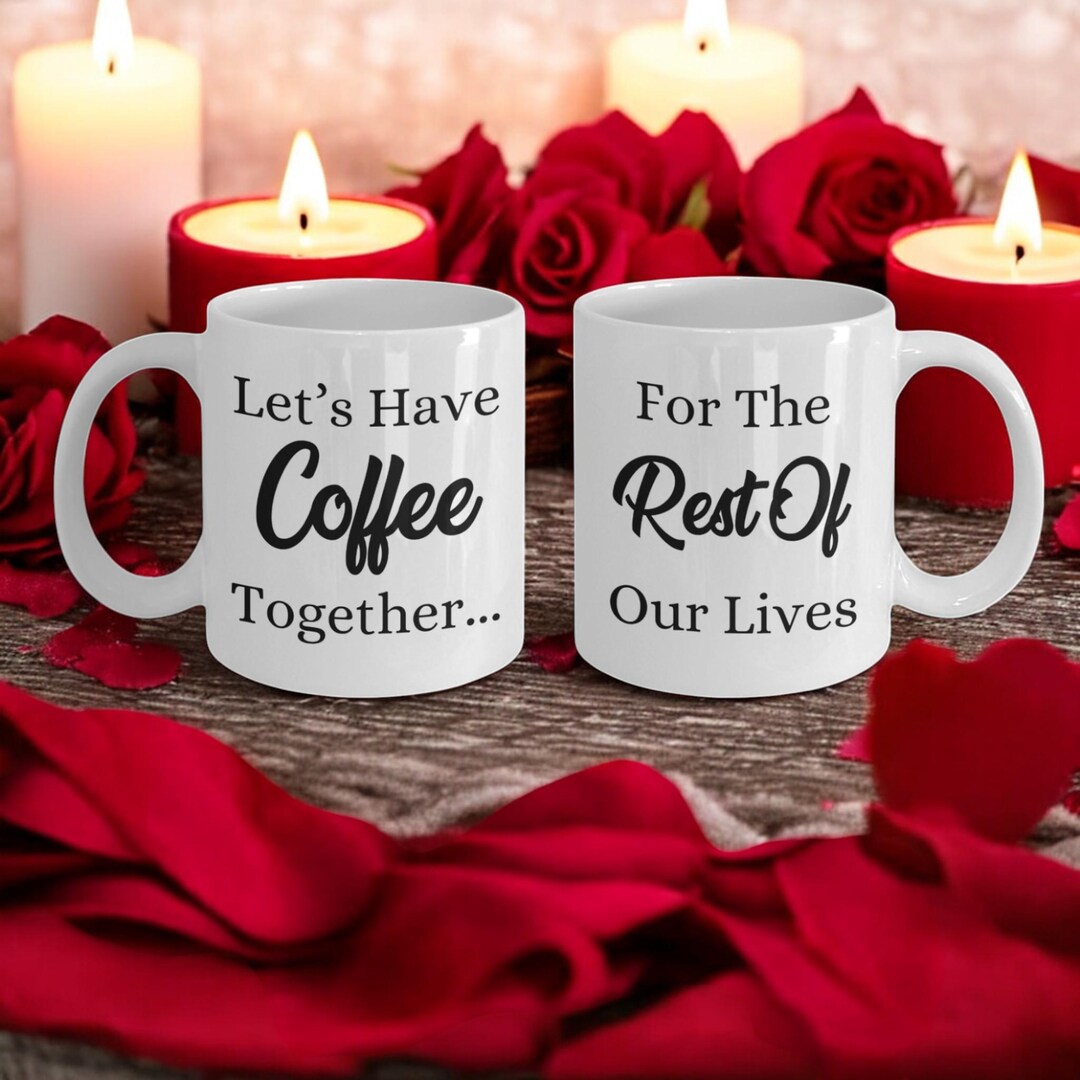 Lets Have Coffee Together Couple Mug Set Couples Mugs for Husband and ...