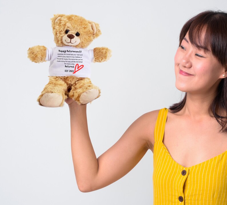 Retirement Teddy Bear Gifts, Retirement Keepsake for Wife, Coworker ...