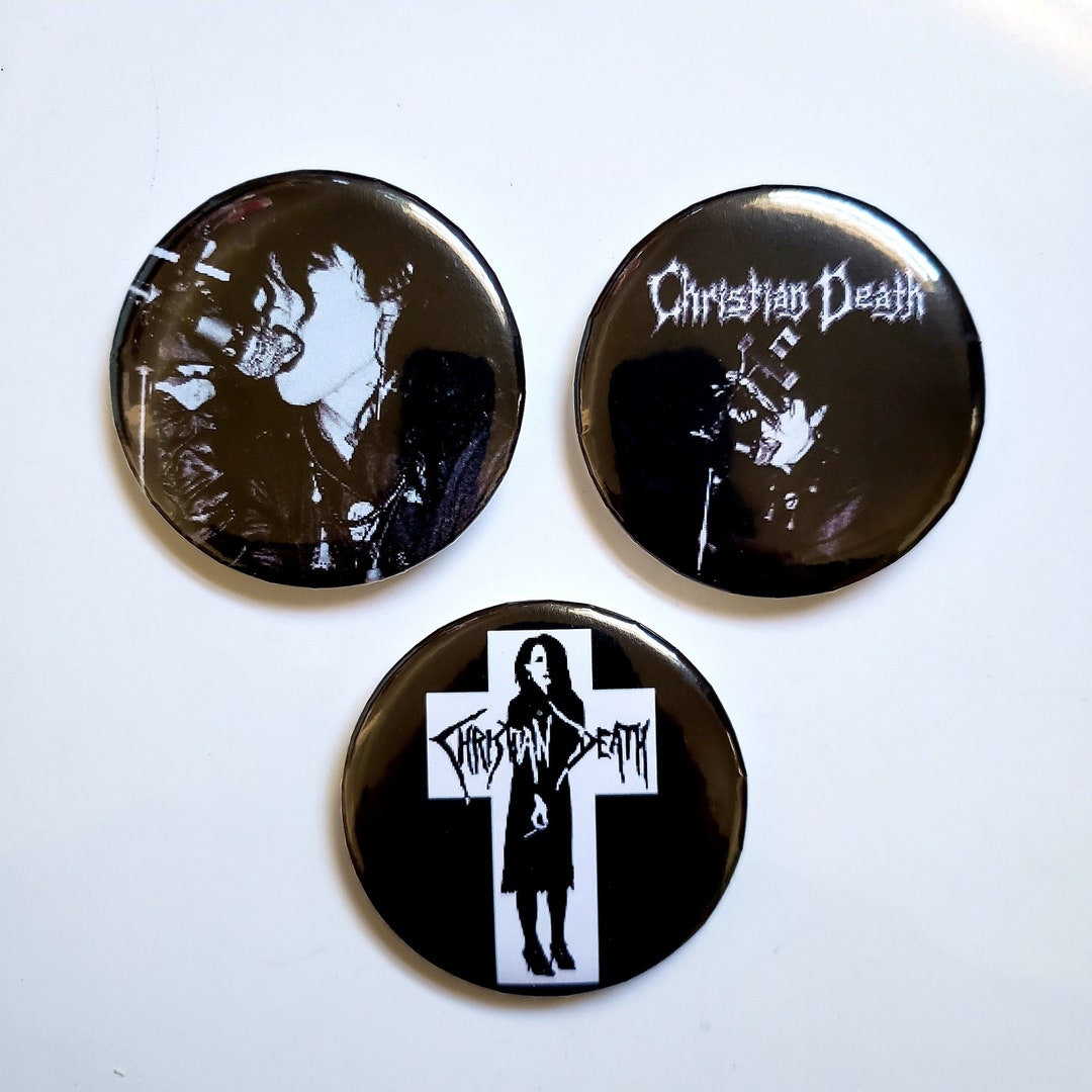 Christian Death Large 2.25" Pin Back Buttons - Etsy