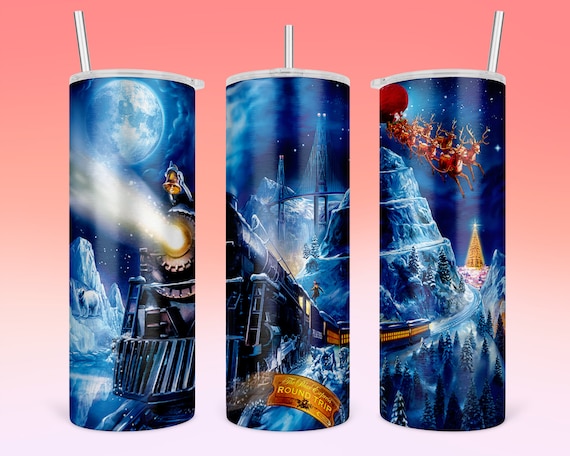 Polar Express 20oz Sublimation Tumbler Design PNG Full Wrap | Etsy