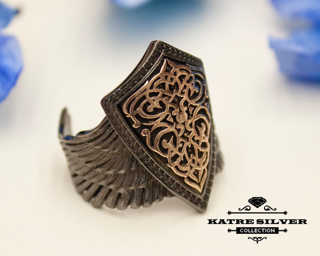 Unique Design Thumb Ring, Handmade Ring, Designer Ring, Wrap Ring, Wing ...