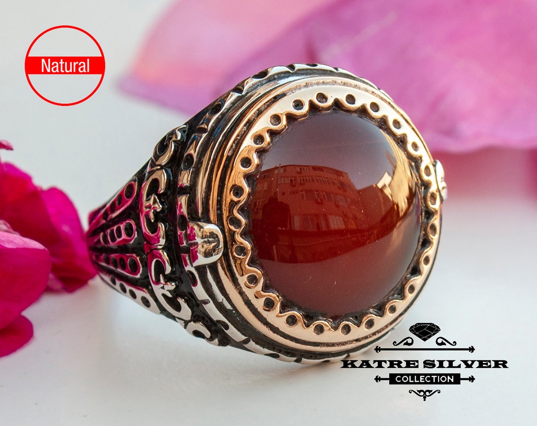 Big Statement Ring Unique Mens Ring Celtic Handcrafted Silver Rings ...