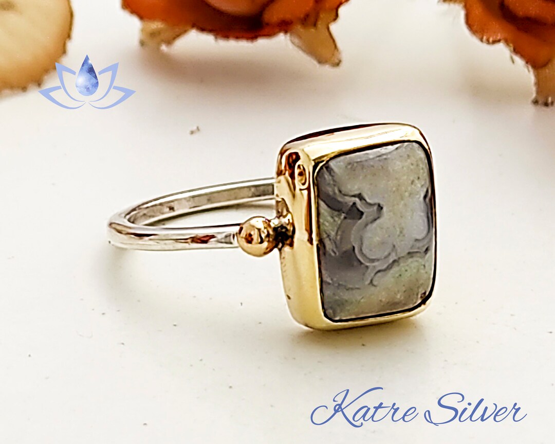 Handmade Solar Quartz Ring: 925 Sterling Silver Boho Gemstone Ring - Etsy