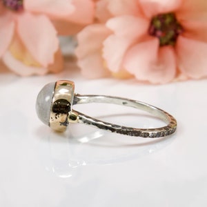 Moonstone Engagement Ring, Oval Shape Gemstone Silver Ring - Etsy