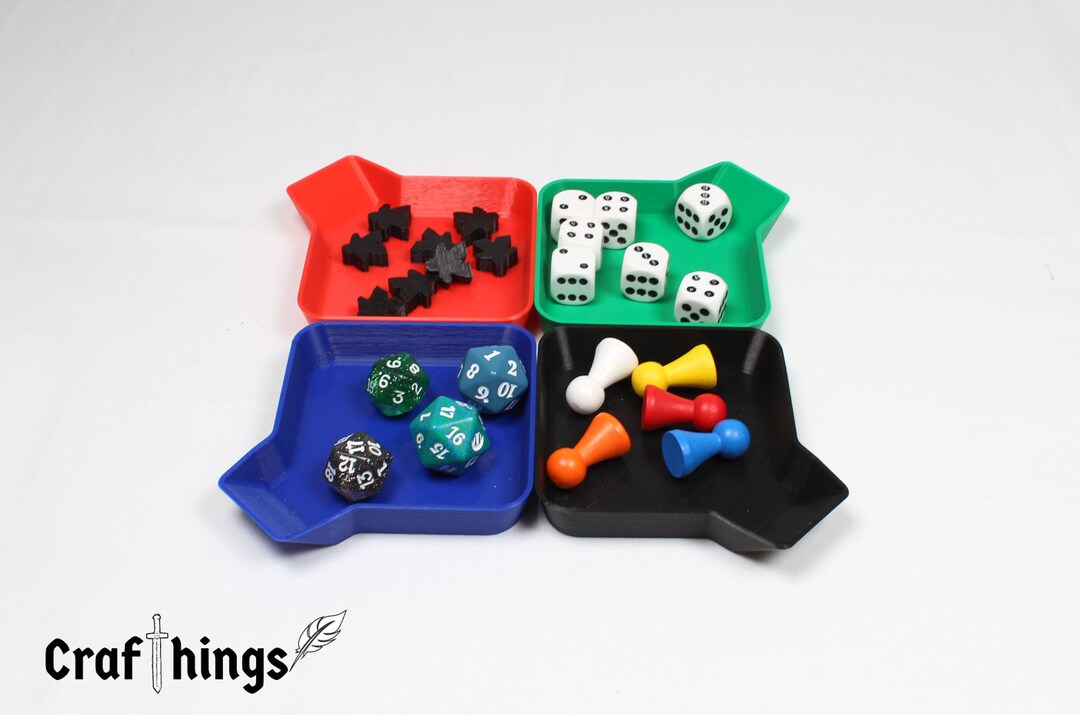 Stackable Trays for Tokens Coins and Dice Suitable for - Etsy