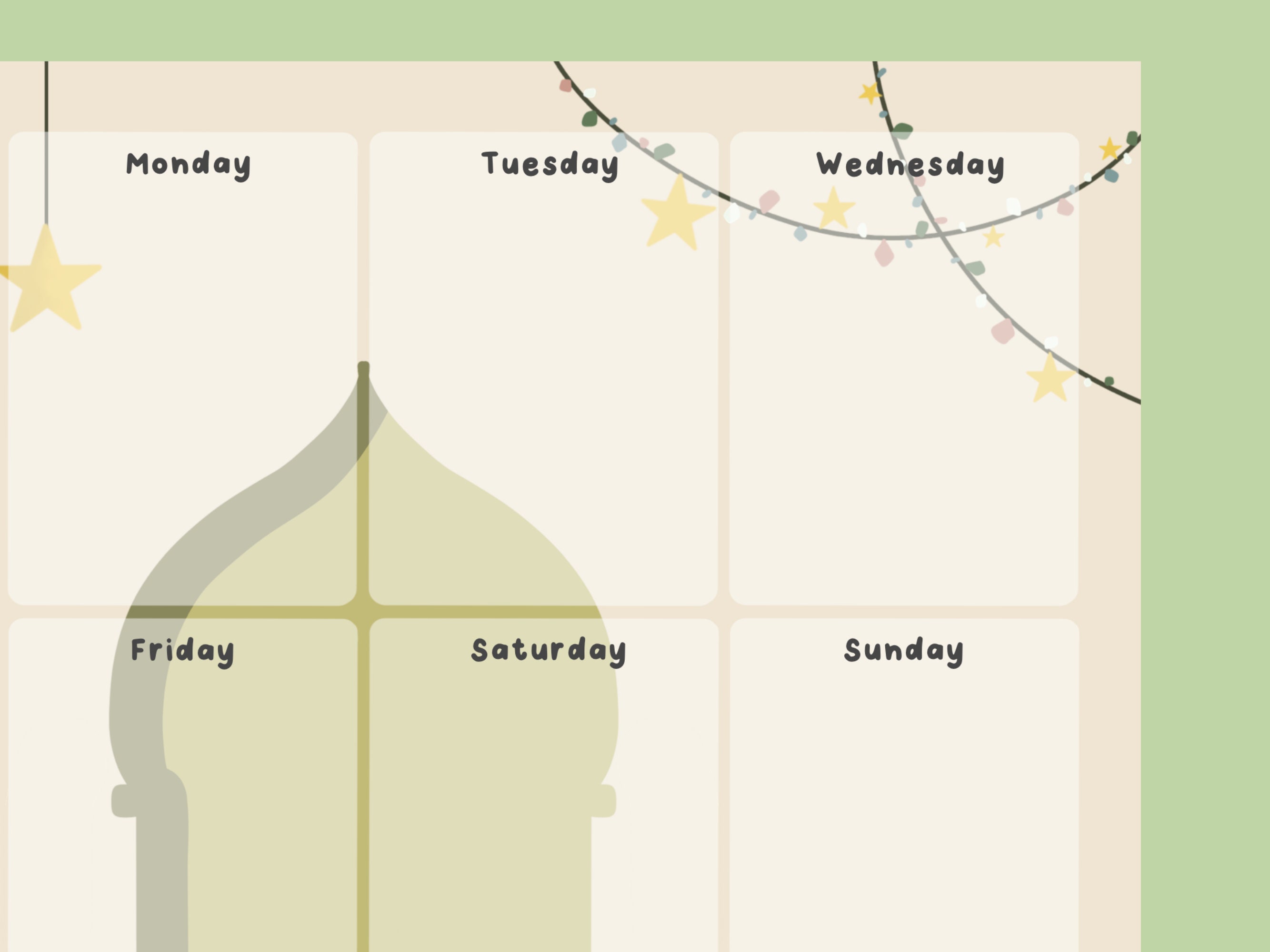 Ramadan Planner, Ramadan Weekly Planner Printable, Ramadan Printable ...