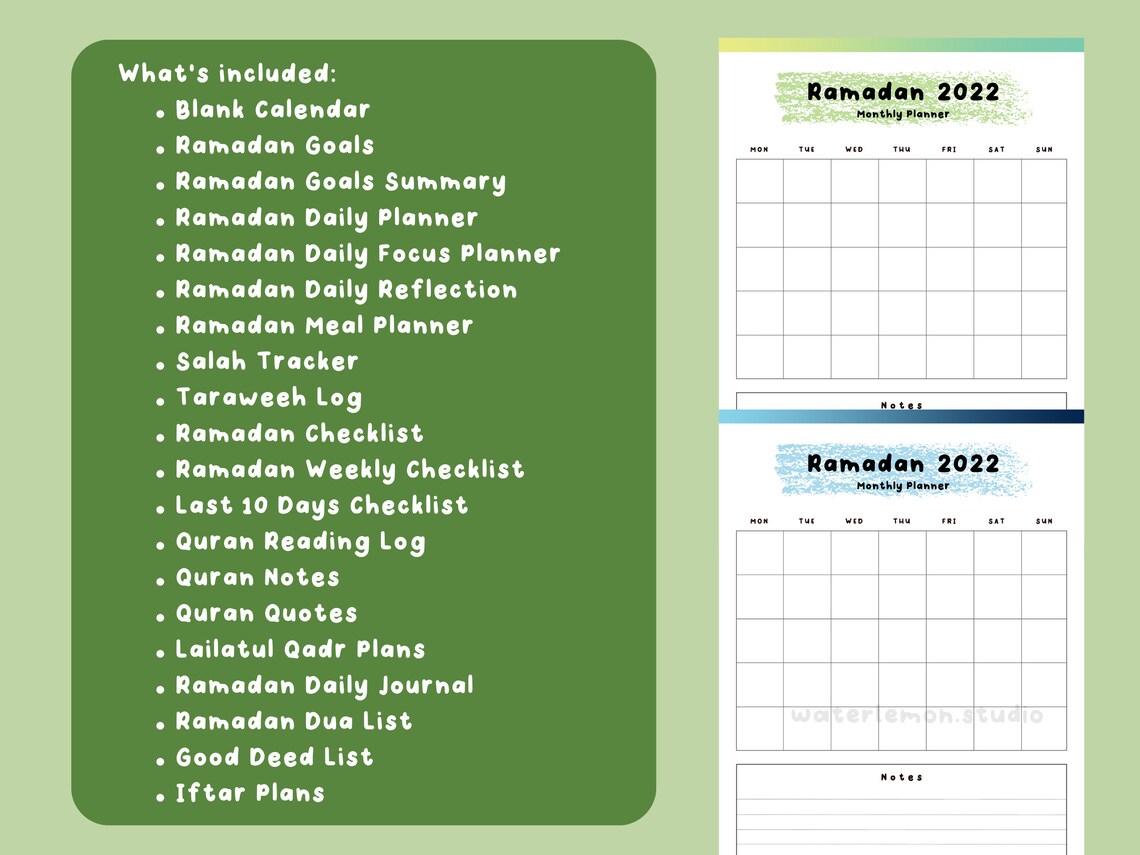 Printable Ramadan Planner, Ramadan Planner Pdf, Muslimah Planner ...
