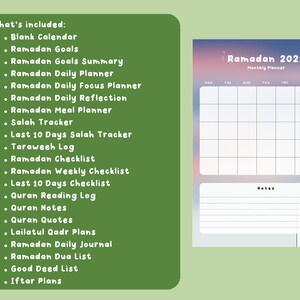 Ramadan Planner, Ramadan Planner Bundle, Printable Ramadan Planner ...