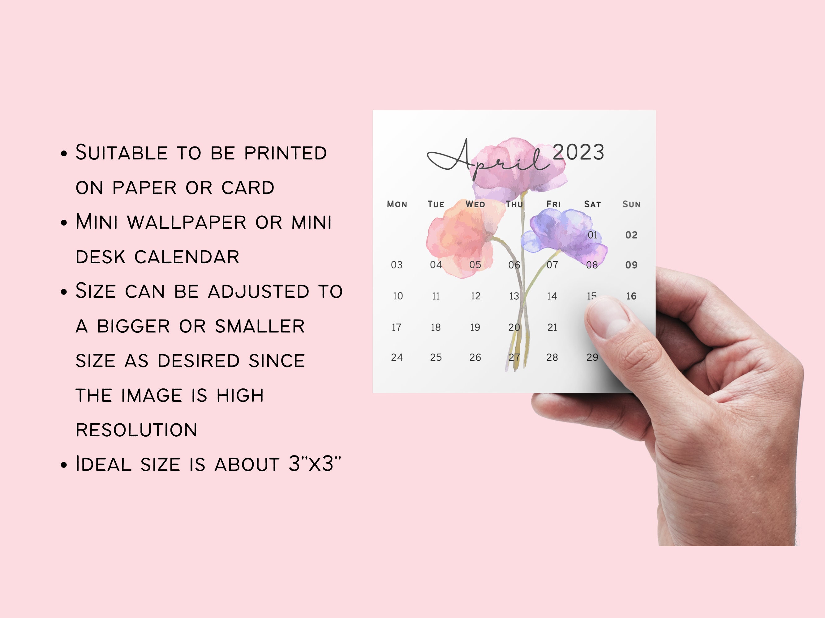 Printable 2022-2023 Mini Calendar - Etsy