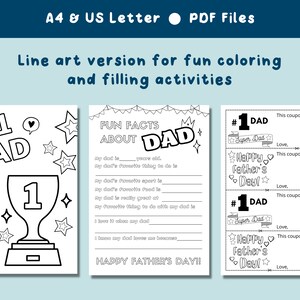 Father's Day Printable, All About Dad Kids Coloring Pages, Father's Day ...