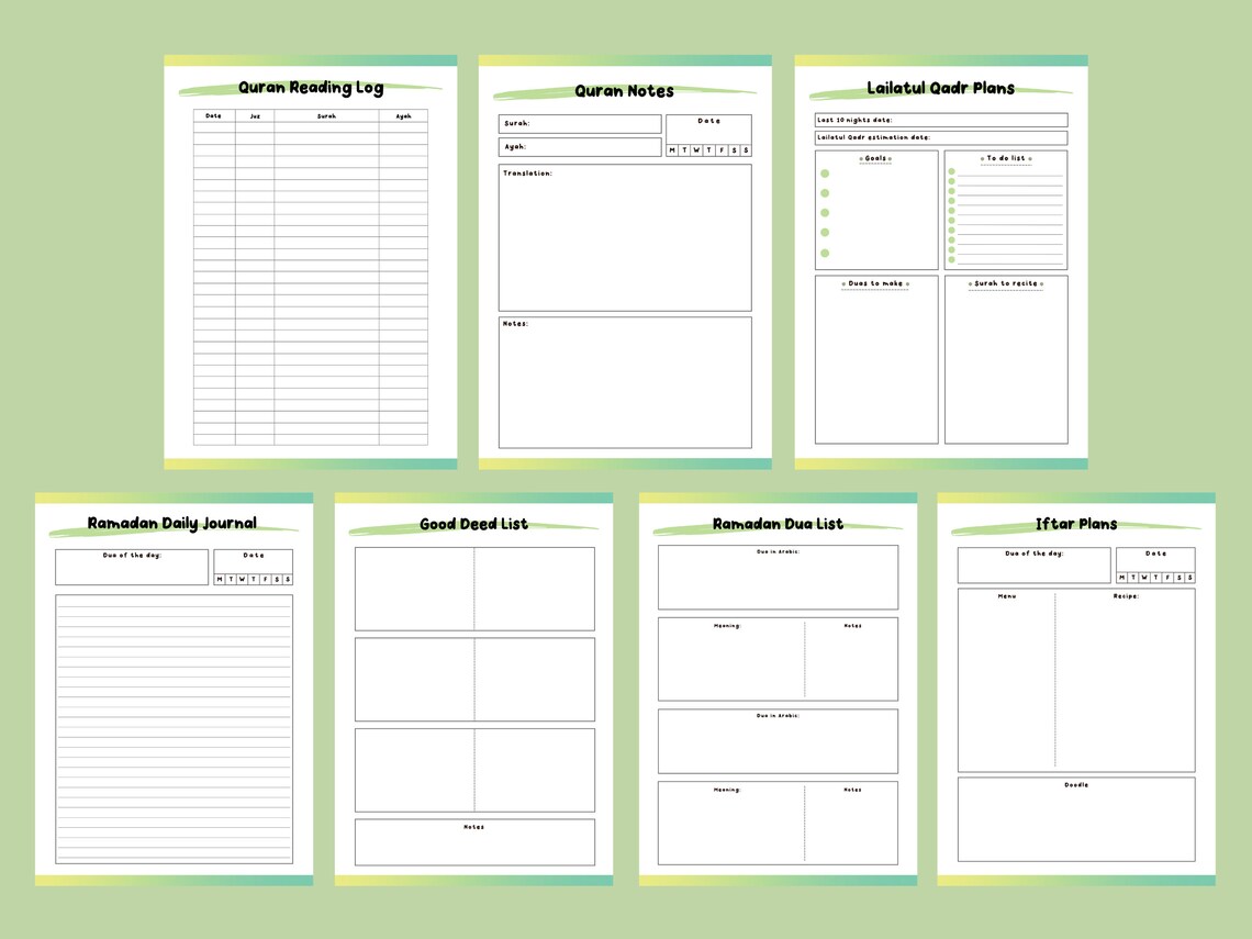 Printable Ramadan Planner, Ramadan Planner Pdf, Muslimah Planner ...