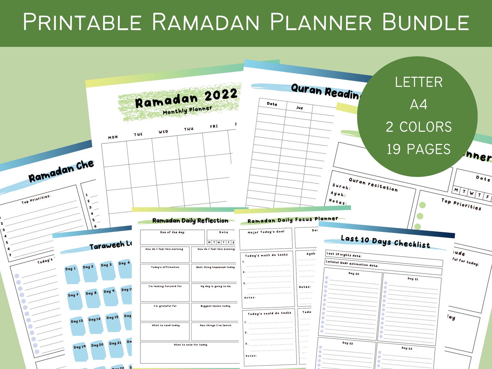 Printable Ramadan Planner, Ramadan Planner Pdf, Muslimah Planner ...