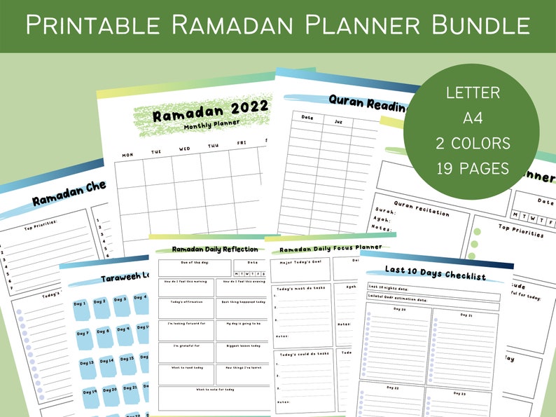 Printable Ramadan Planner, Ramadan Planner Pdf, Muslimah Planner ...