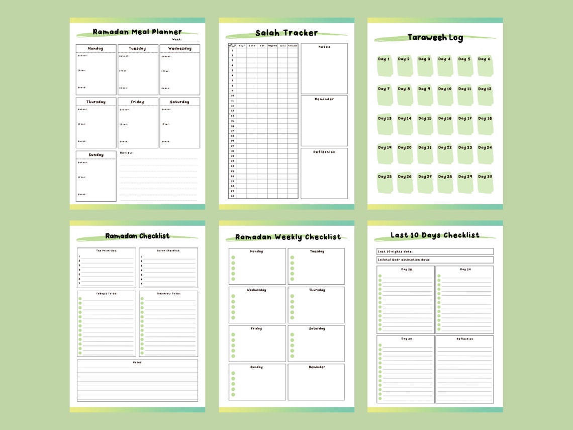 Printable Ramadan Planner, Ramadan Planner Pdf, Muslimah Planner ...