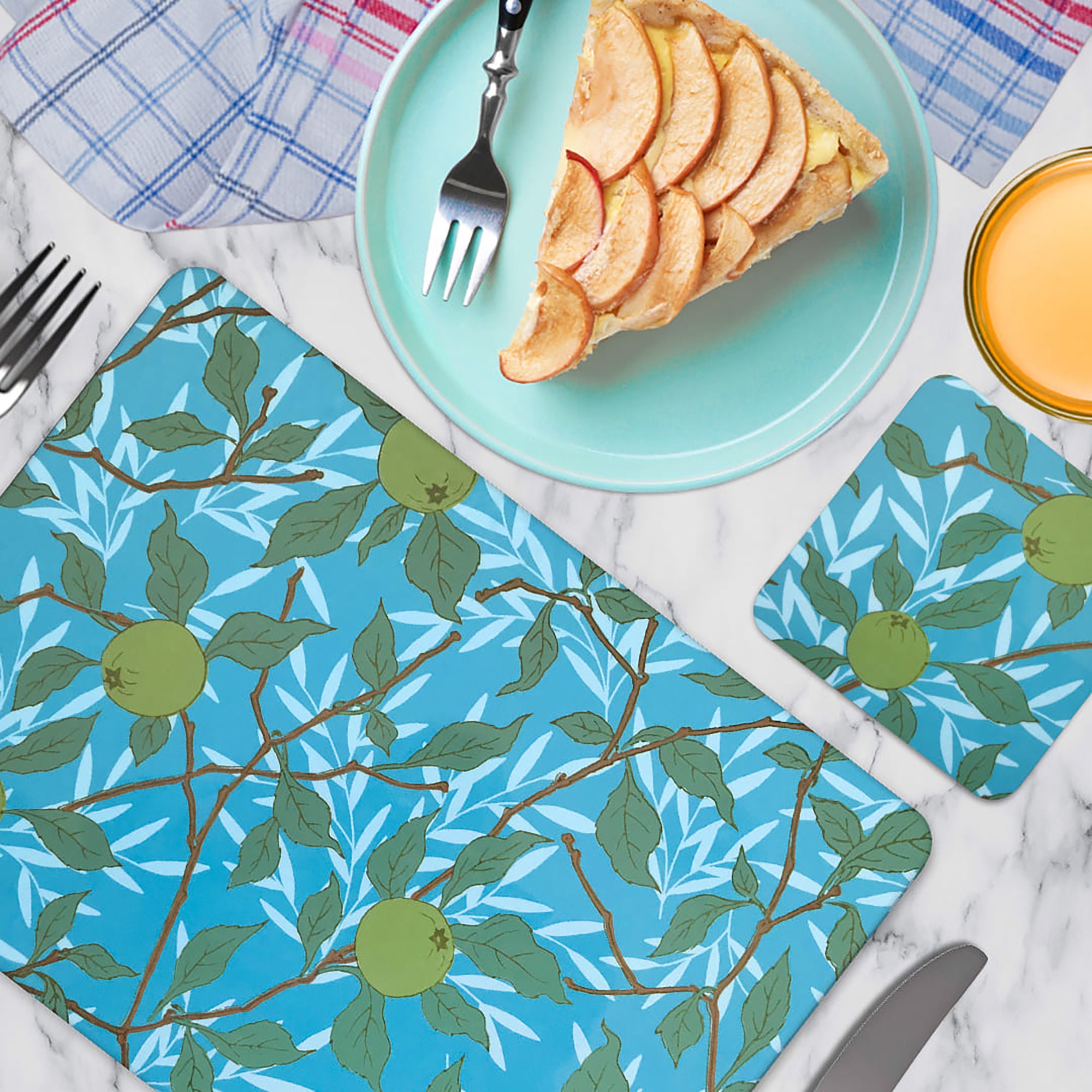 William Morris Collection® Apple Tree Placemats Set of 4 or 6 Table ...